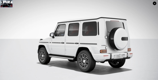 原装进口25款奔驰G450d 新款大G白车红内海外直发价